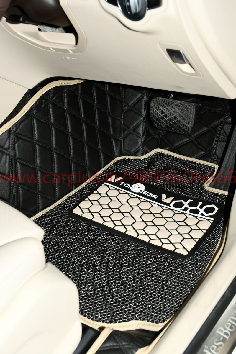 Top Gear 4D BOSS HC Leatherite Car Mats for Mercedes GLC 200-Vanilla// – CARPLUS