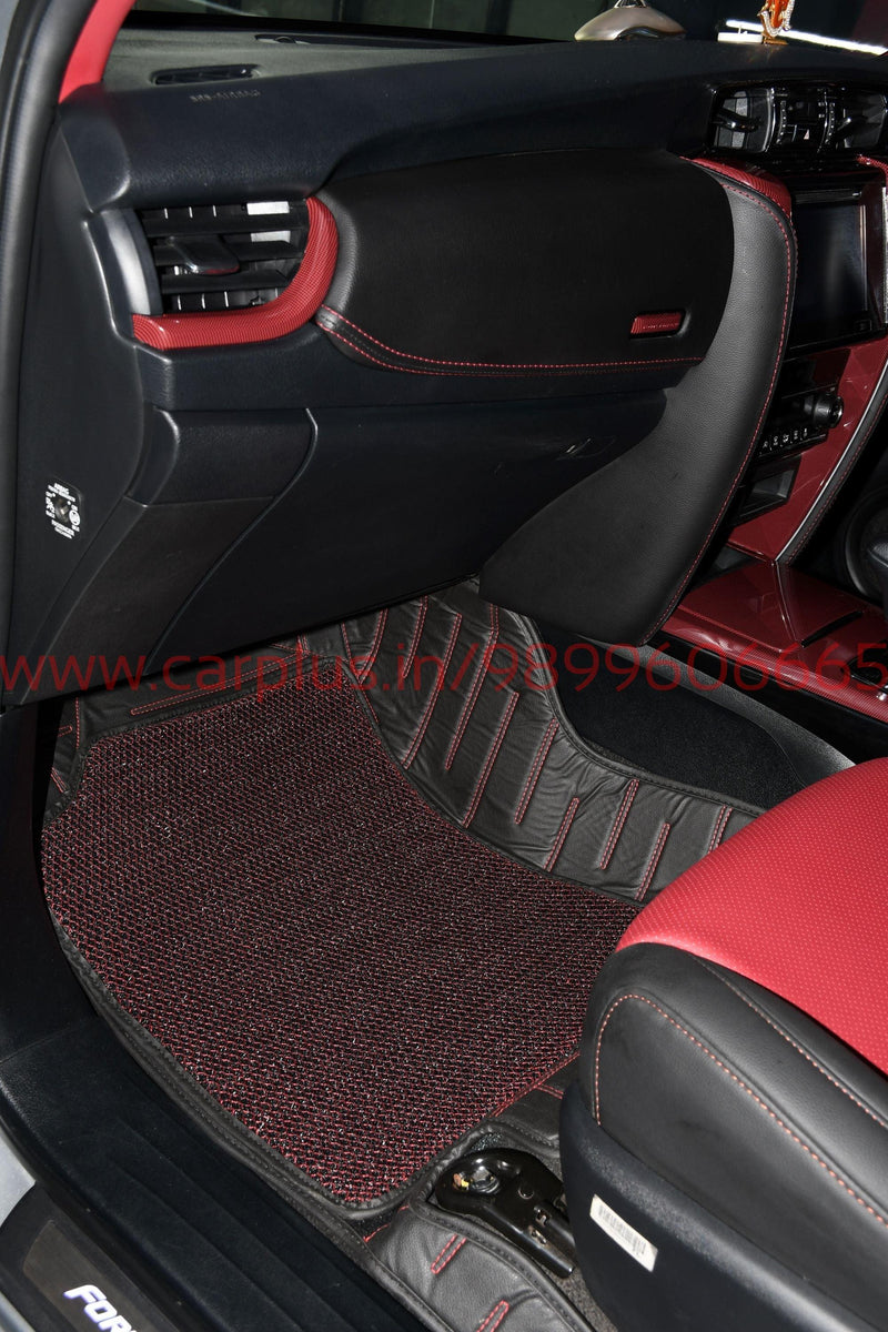 Top Gear 4D RODY HC Leatherite Mats for Toyota A/T (Black, HC-Red//Bla – CARPLUS