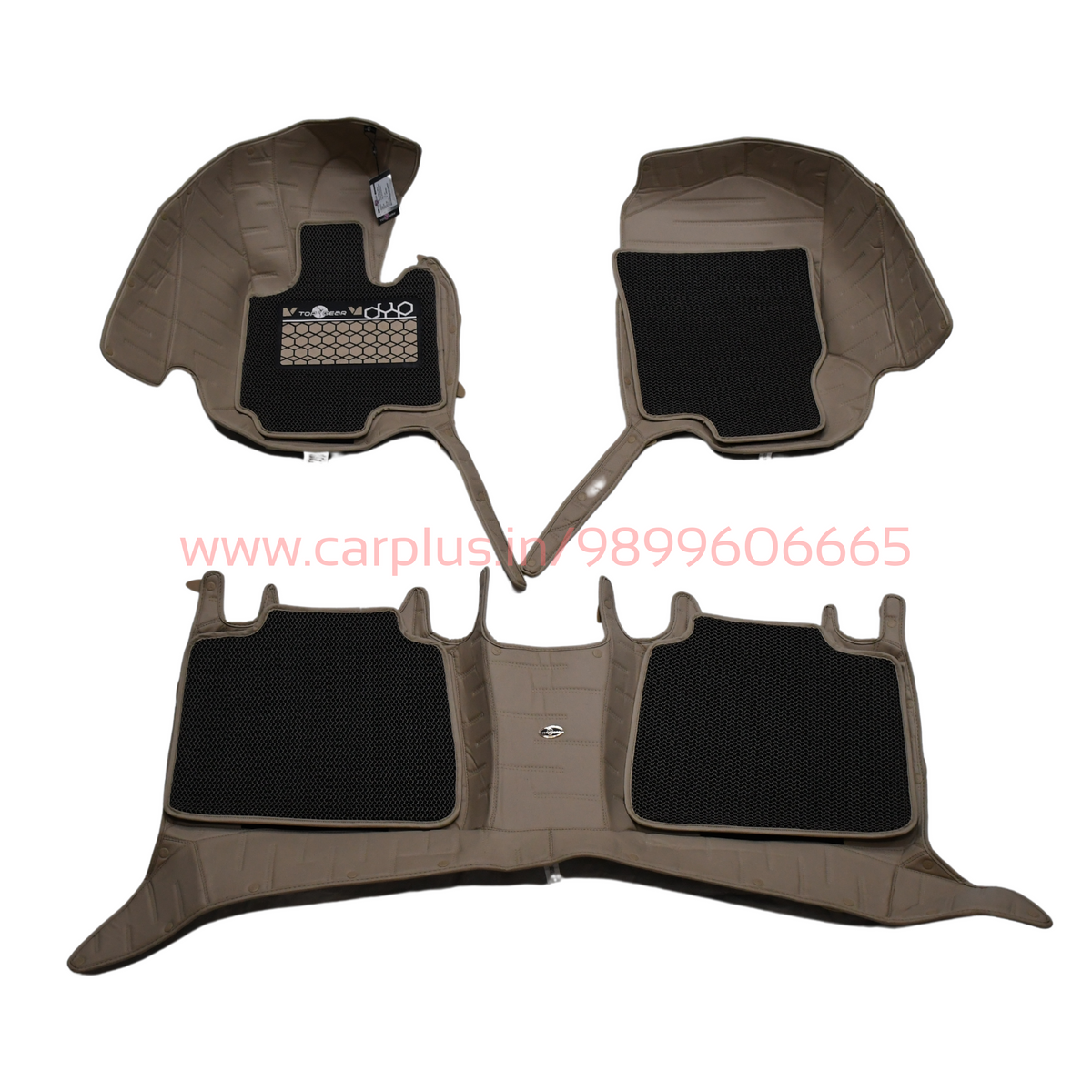 Top Gear 4D Rody HC Leatherite Mats for Mercedes Benz E220d-Vanilla(HC – CARPLUS