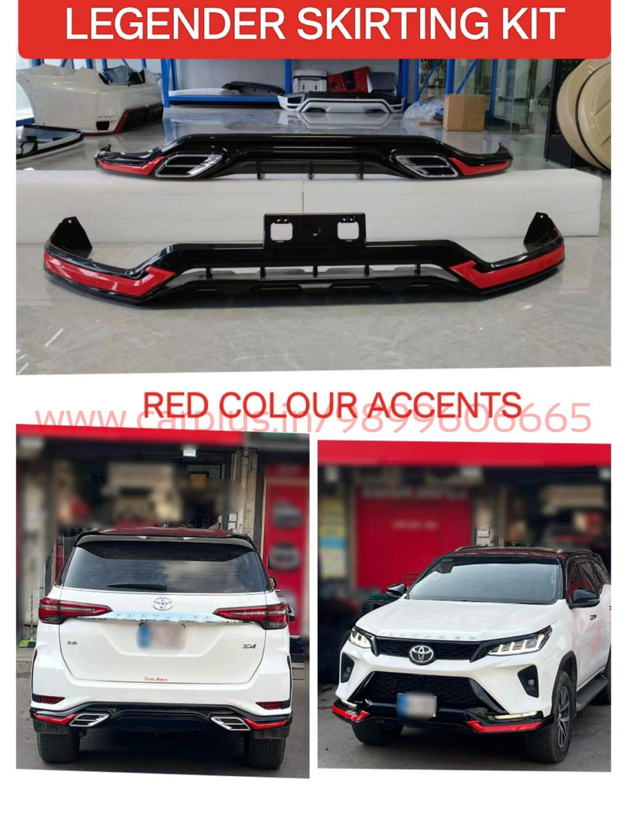 2021 Fortuner F&R Skirting Red (Legender) – CARPLUS
