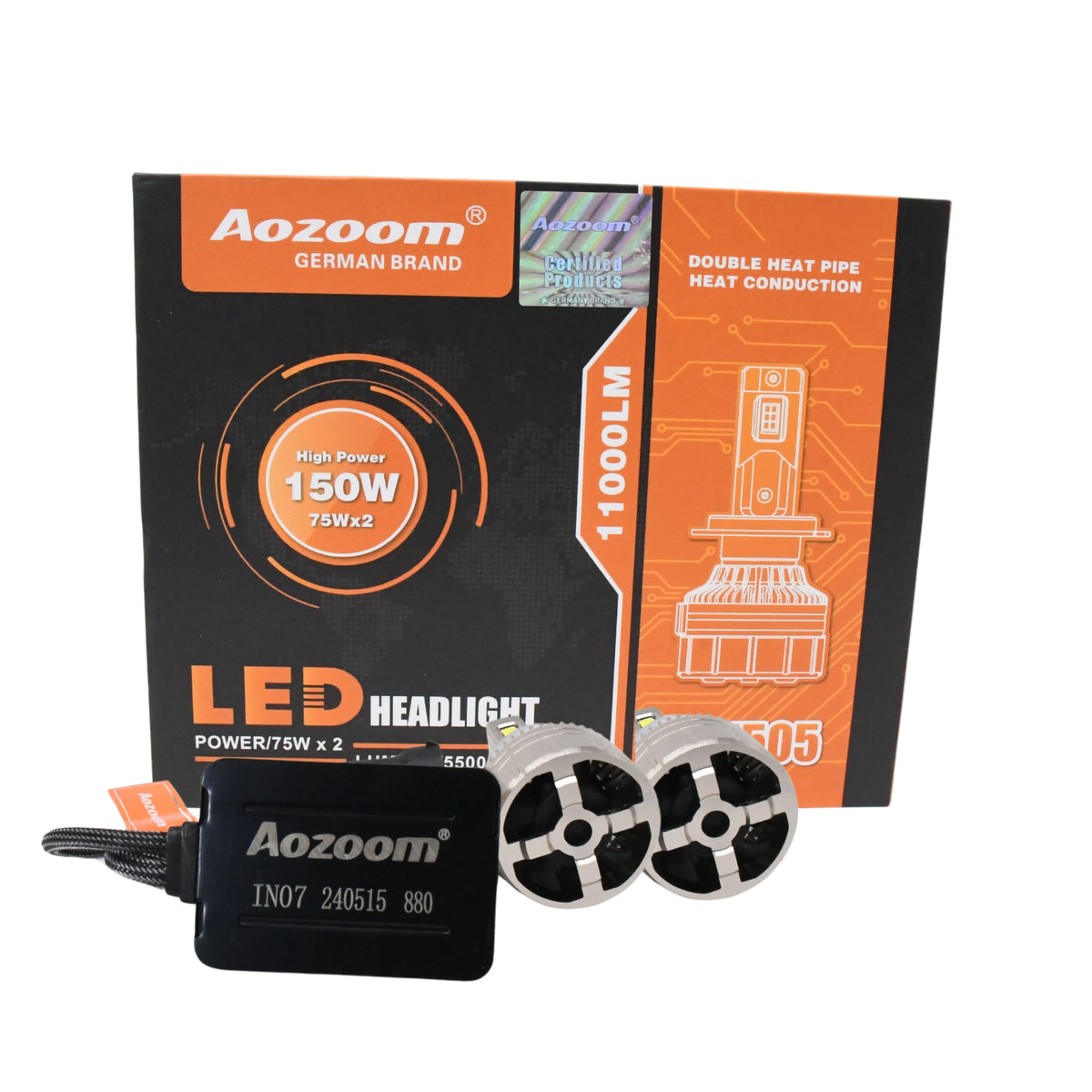 Aozoom 150W Headlight Bulb 6000K AZ1505-880 – CARPLUS