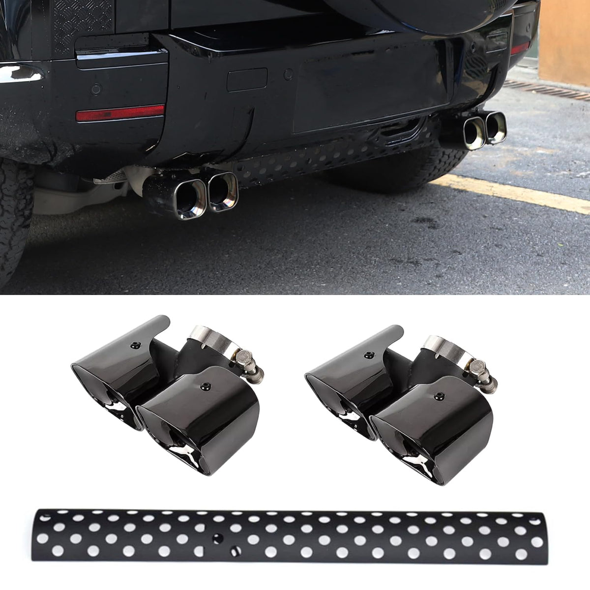 DEFENDER EXHAUST TIP KIT – CARPLUS