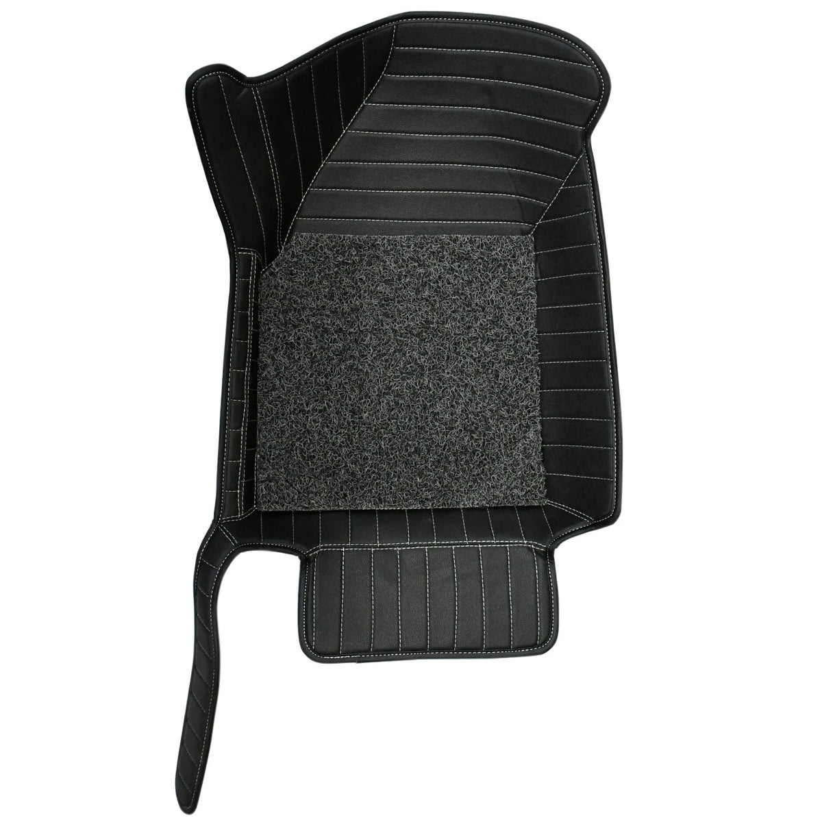 GT Sports 10X Mats With Grass for TATA Harrier-Black With Silver Stich ...