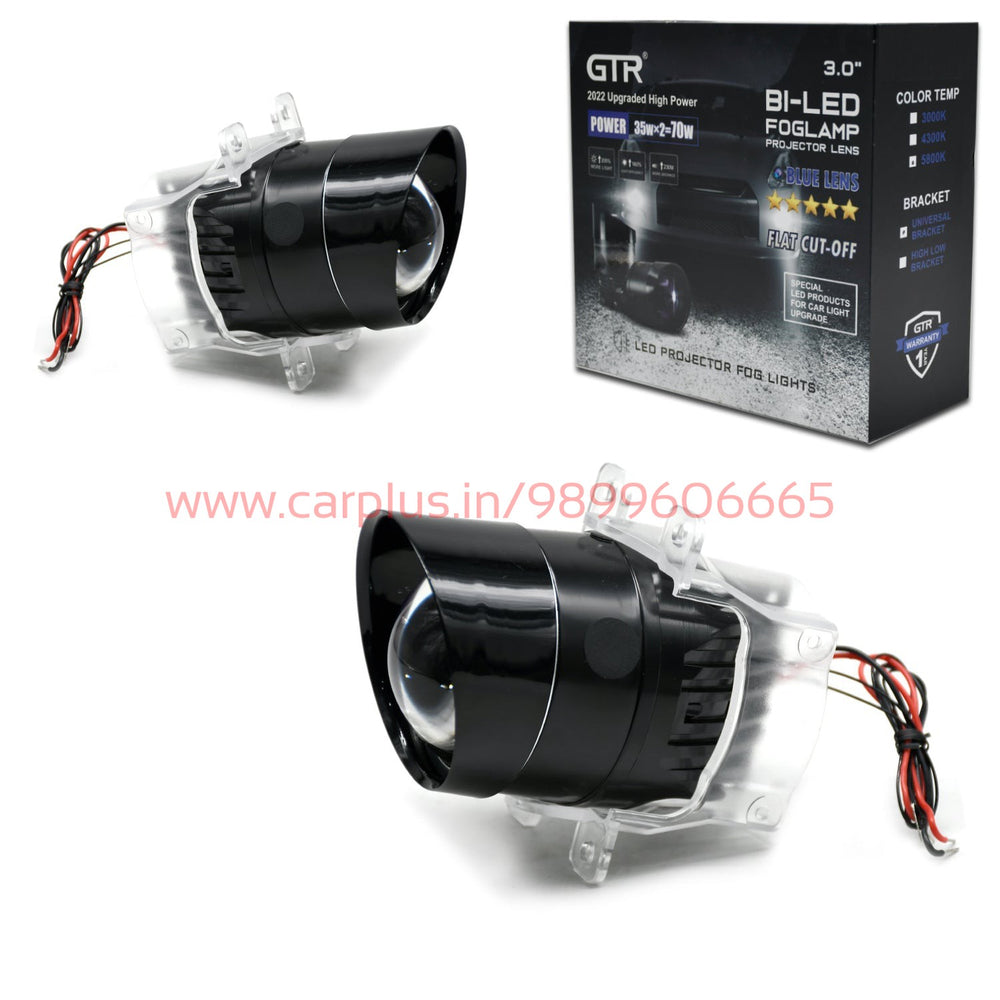 GTR 3.0" BI-LED Fog Lamp Projector Lens 5800K – CARPLUS