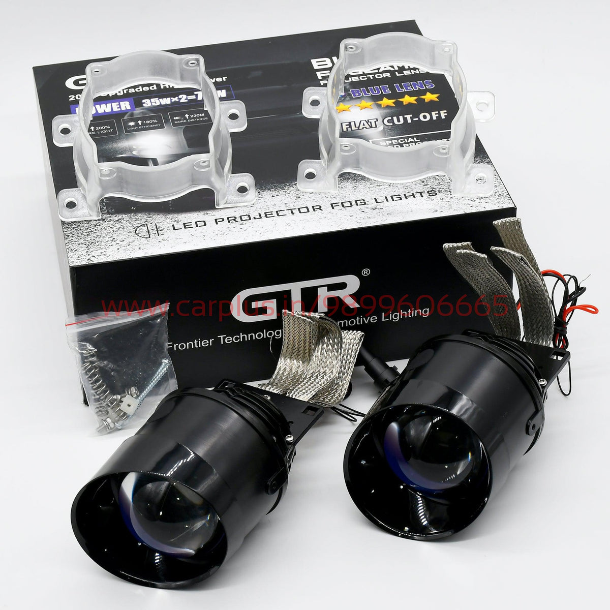 GTR 3.0" BI-LED Fog Lamp Projector Lens 5800K – CARPLUS