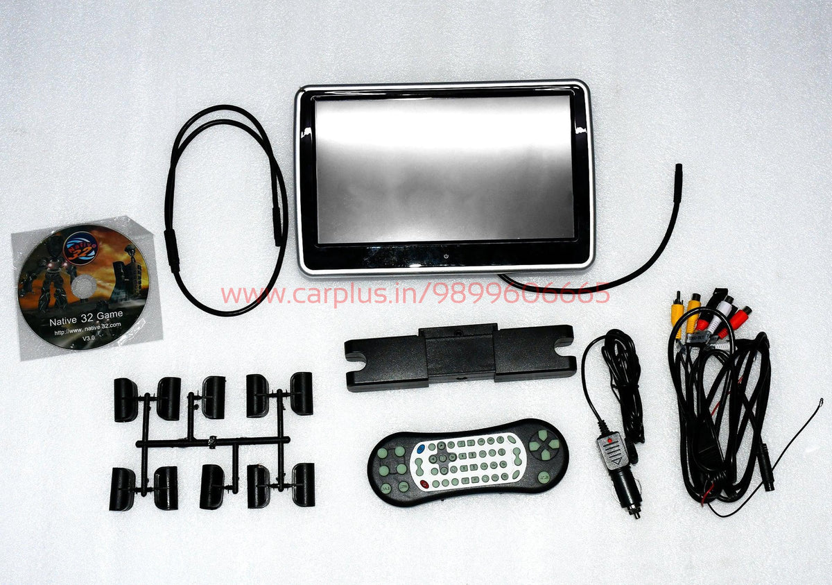KMH 10 inch Touch Button Universal Headrest Monitor for Rear Seat DVD ...