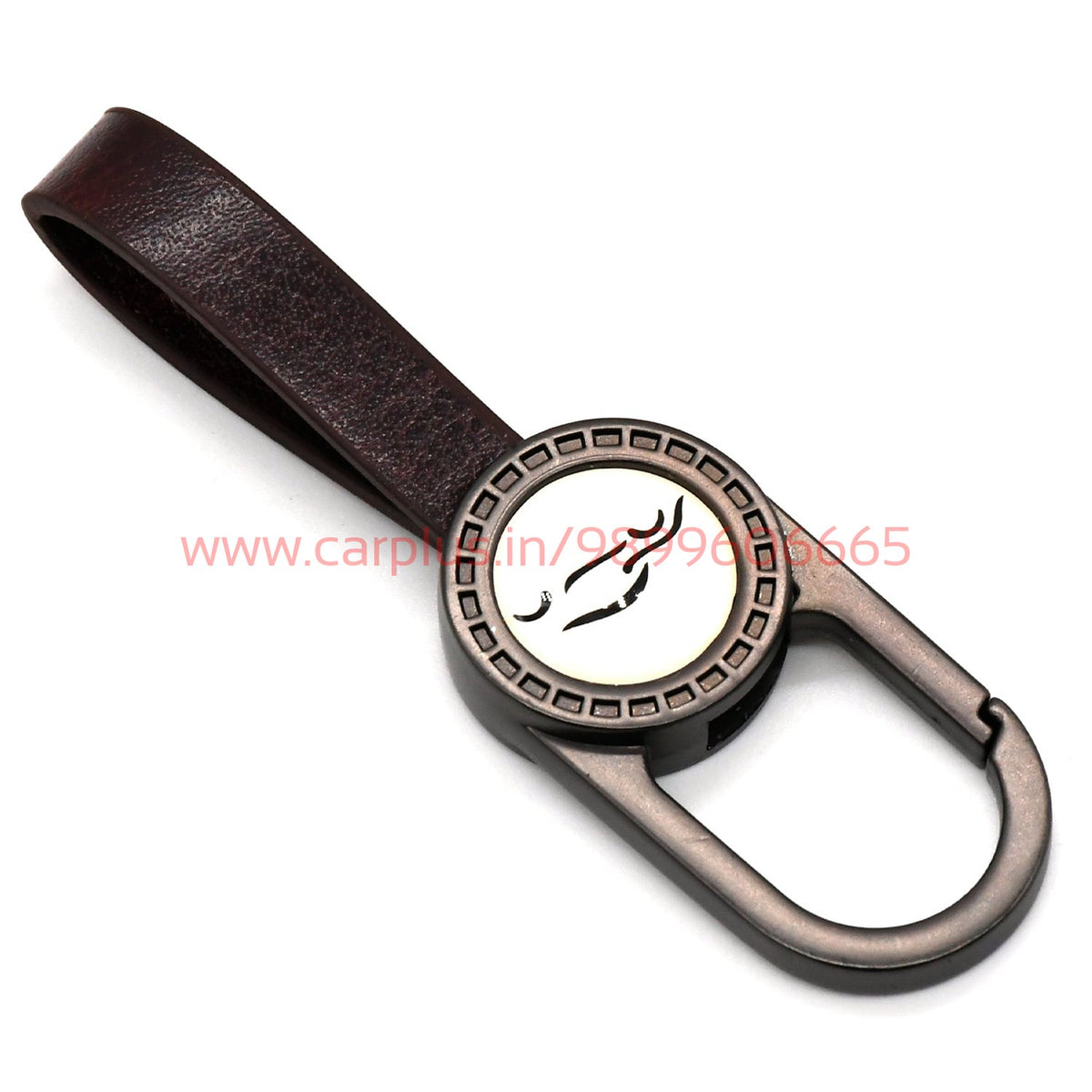 KMH Aluminium Key Chain-Silver Black – CARPLUS