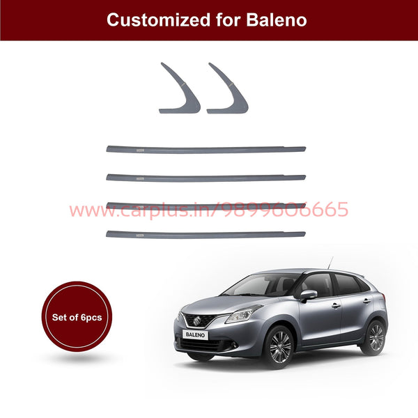 KMH Lower Window Garnish For Maruti Suzuki Baleno-2nd GEN (Set of 6pcs ...