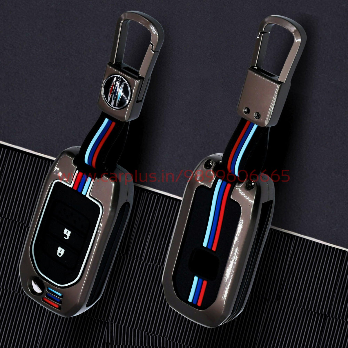 KMH Metal With Silicone Car Key Cover for Honda D4 (KC 50) – CARPLUS