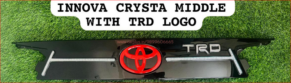 KMH Middle with TRD Logo for Innova Crysta-BLACK – CARPLUS