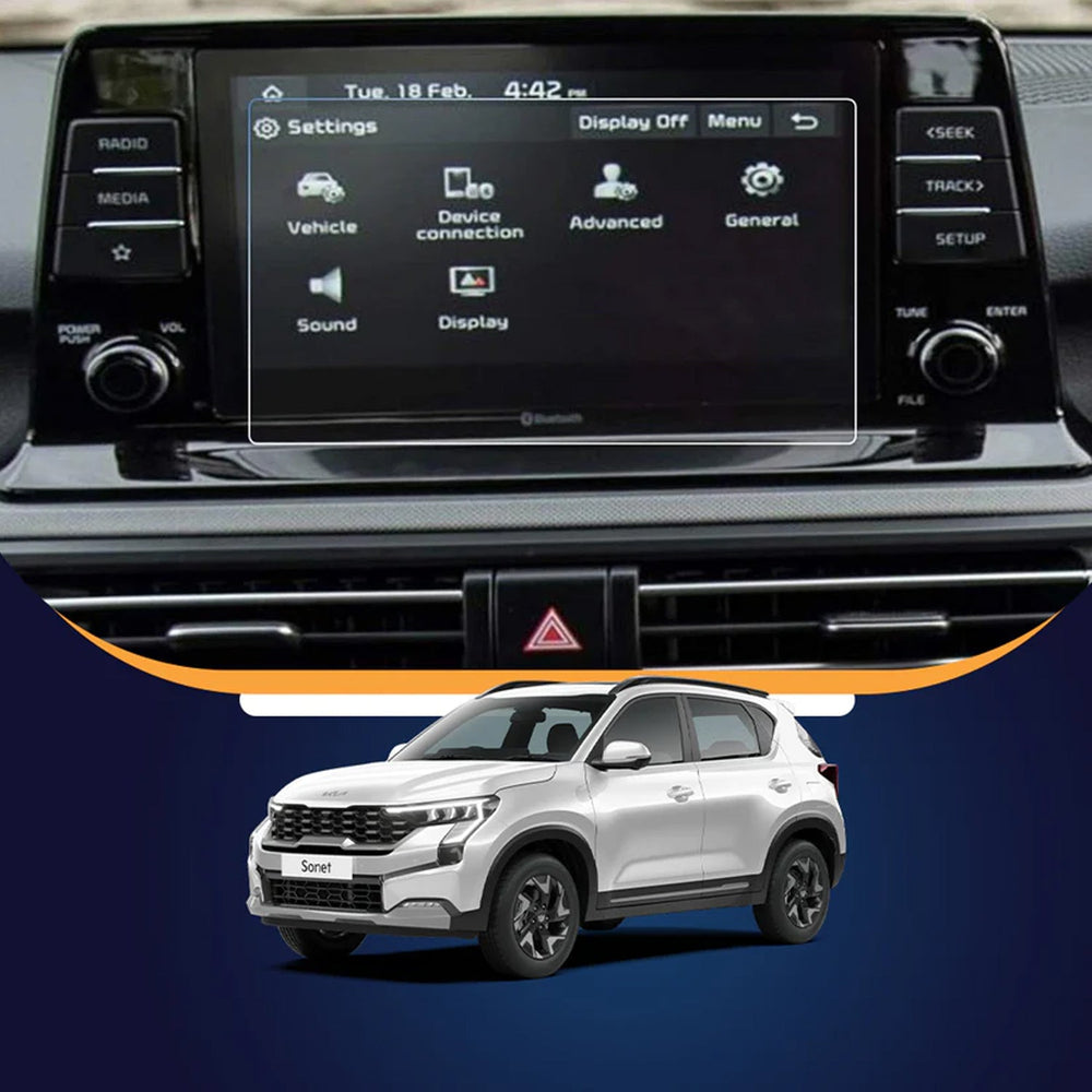 KMH Premium Screen Protector for Kia Sonet 2024 8 Inch CARPLUS