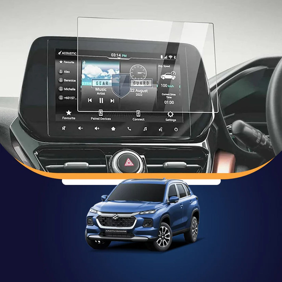 KMH Premium Screen Protector for The Grand Vitara 9 Inch – CARPLUS