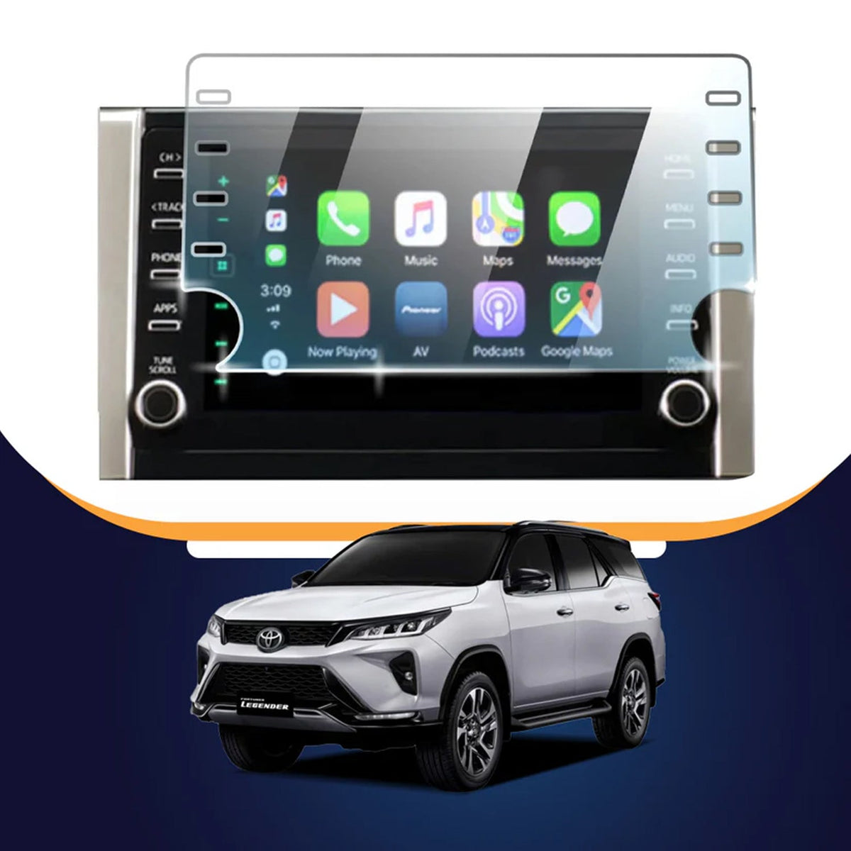KMH Premium Screen Protector for Toyota Fortuner FL / Legender / Cryst ...