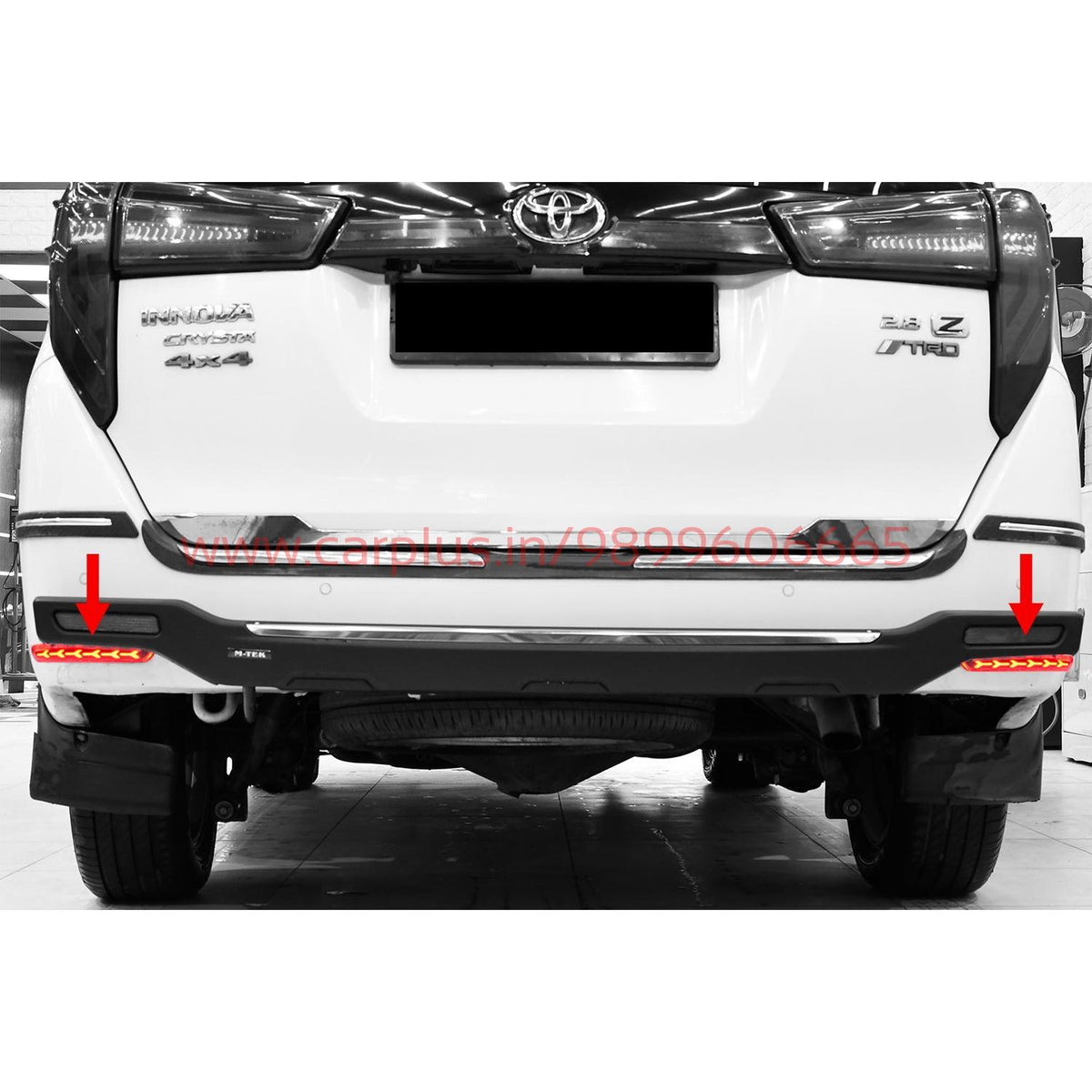 KMH Rear Bumper Reflector For Toyota Innova Crysta-(3 FUNCTION SCANNIN ...