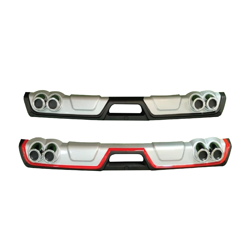 KMH Rear Diffuser for Tata Nexon (Red Line) – CARPLUS