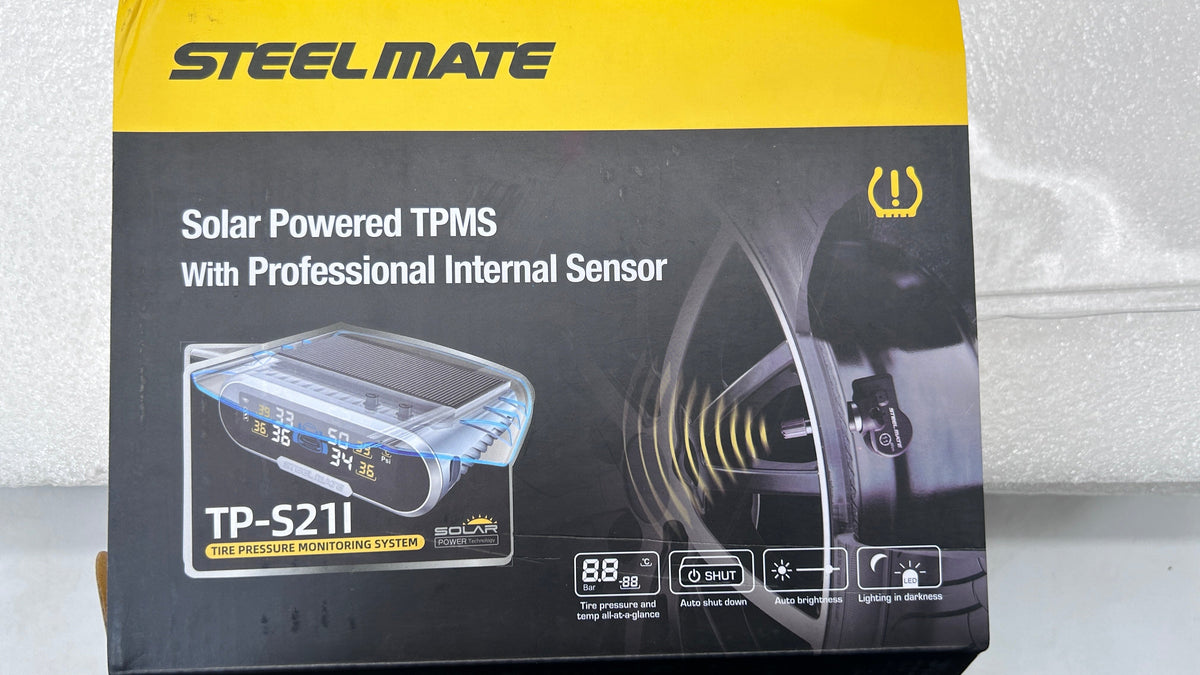 STEELMATE TP-S21I Solar Powered TPMS With Professional Internal Sensor ...