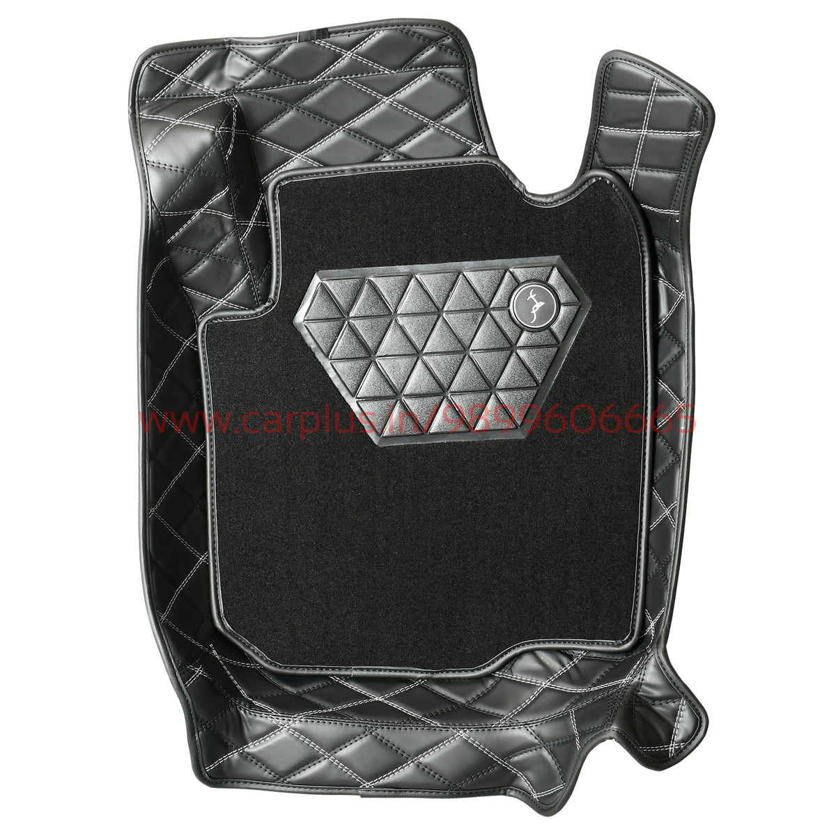 Top Gear 4D Pristine Coral Car Mats for Toyota Hyryder-Crown Black (UM ...