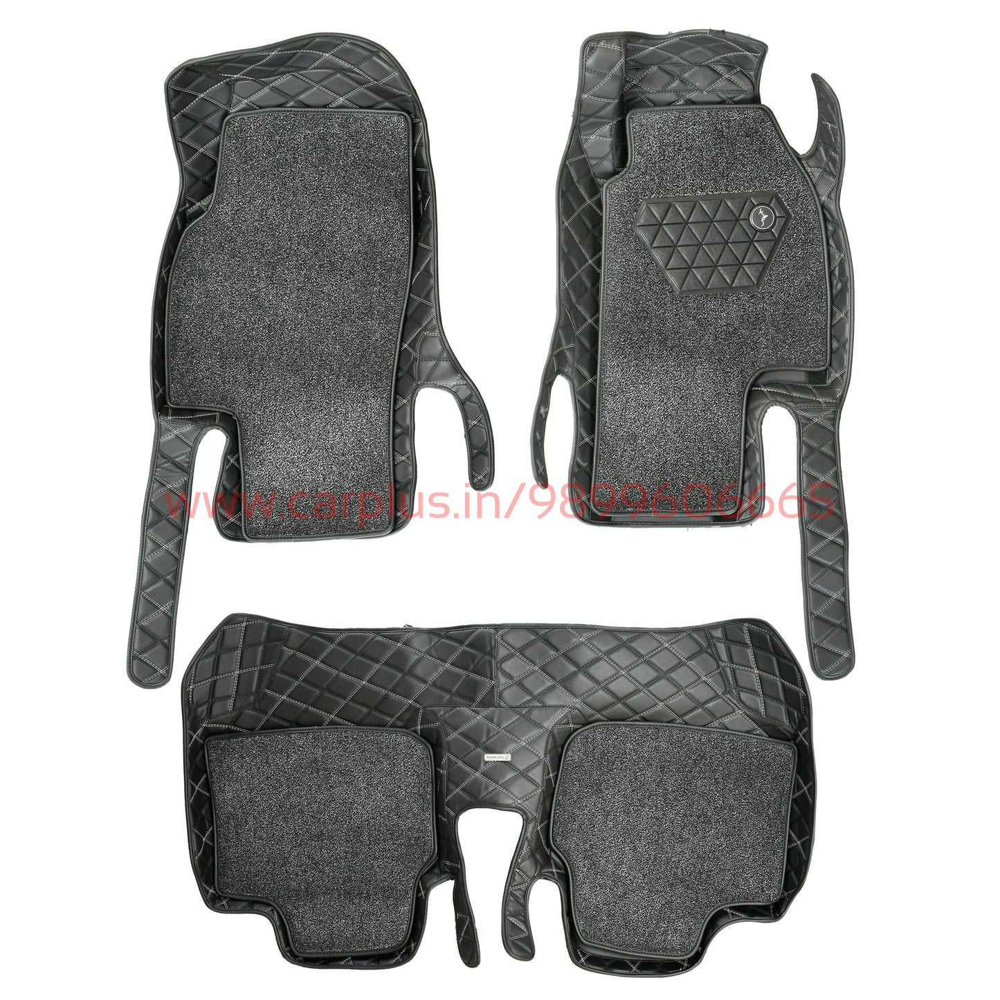 Top Gear 4D Pristine Coral Car Mats for Volkswagen Virtus-Crown Black ...