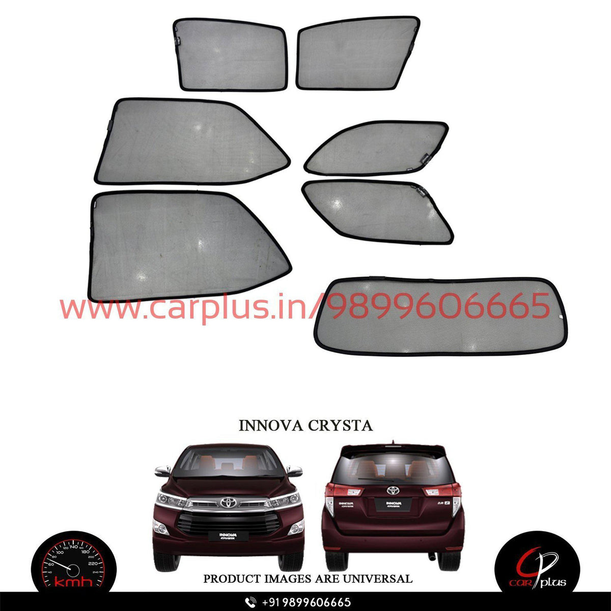 KMH Foldable Curtains For Toyota Innova – CARPLUS