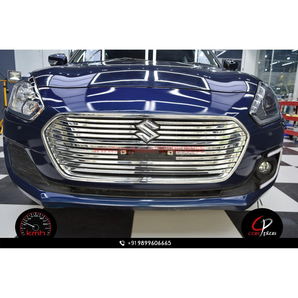 KMH Front Grill For Maruti Suzuki Swift (2018, Set of 19 Pcs) – CARPLUS