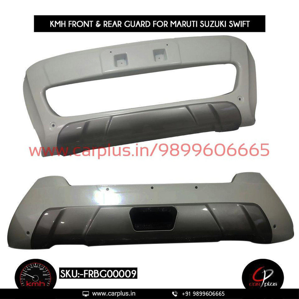 KMH Front & Rear Bumper Guard for Maruti Suzuki Swift (3rd GEN FL ...