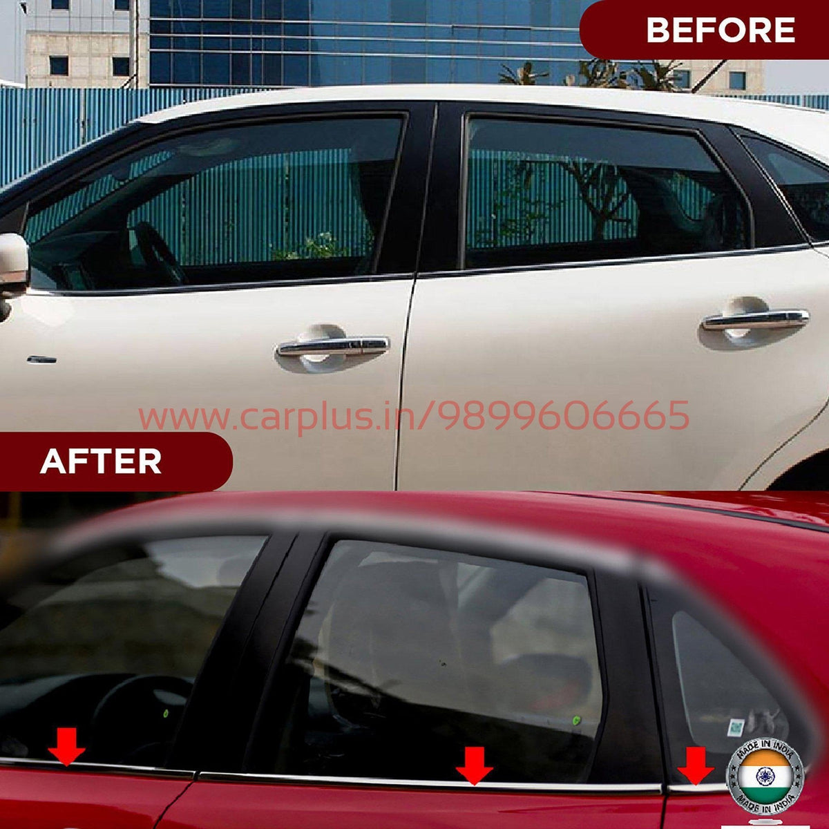 KMH Lower Window Garnish For Maruti Suzuki Baleno (1st GEN) – CARPLUS