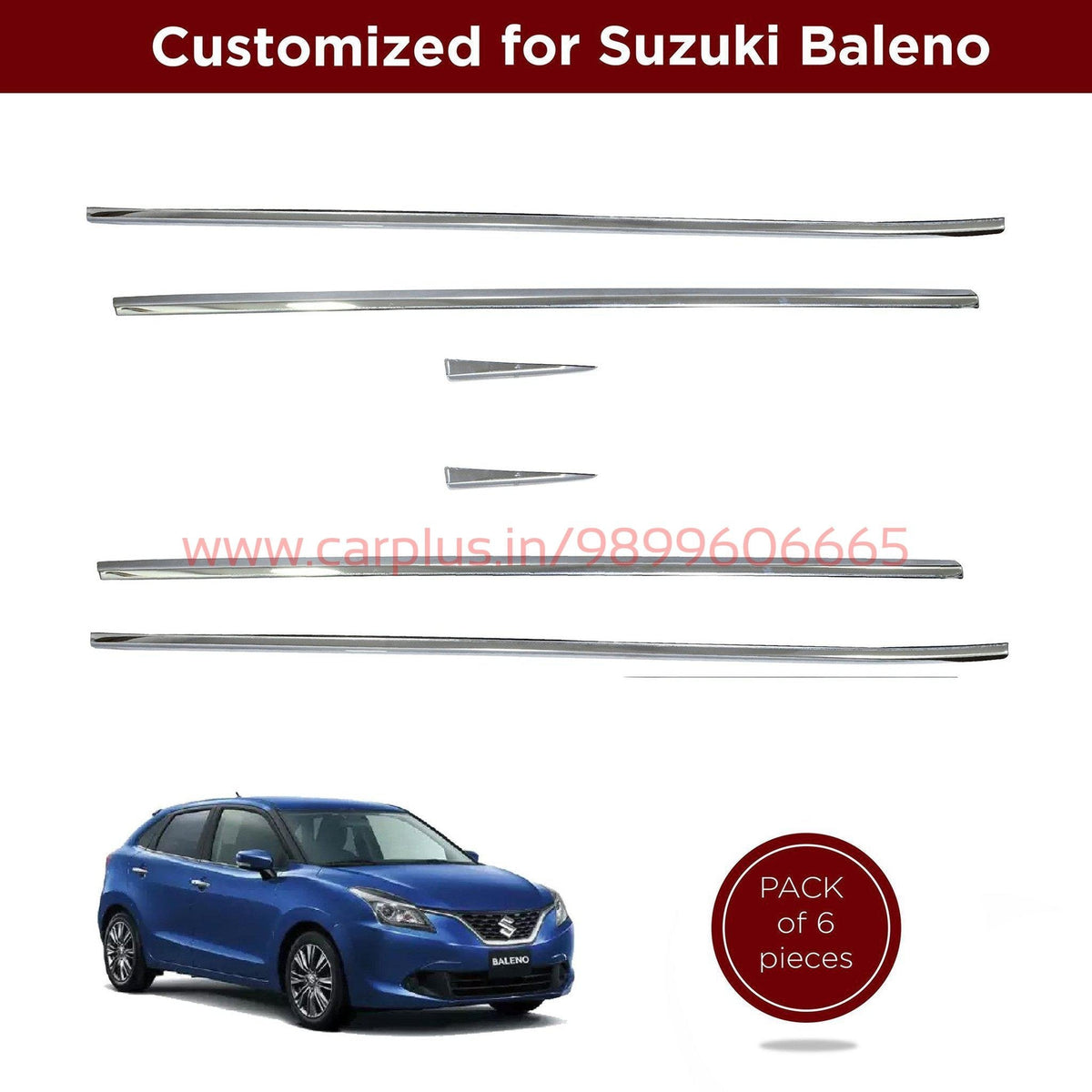 KMH Lower Window Garnish For Maruti Suzuki Baleno (1st GEN) – CARPLUS
