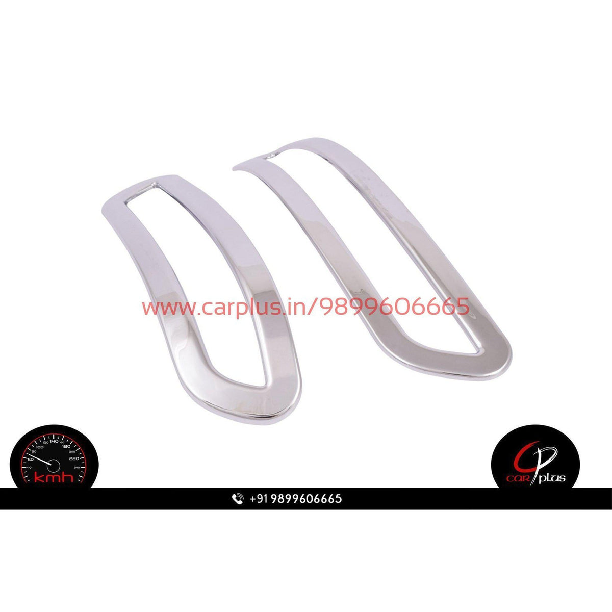 KMH Rear Bumper Reflector Cover Chrome For Toyota Innova Crysta (2nd G ...